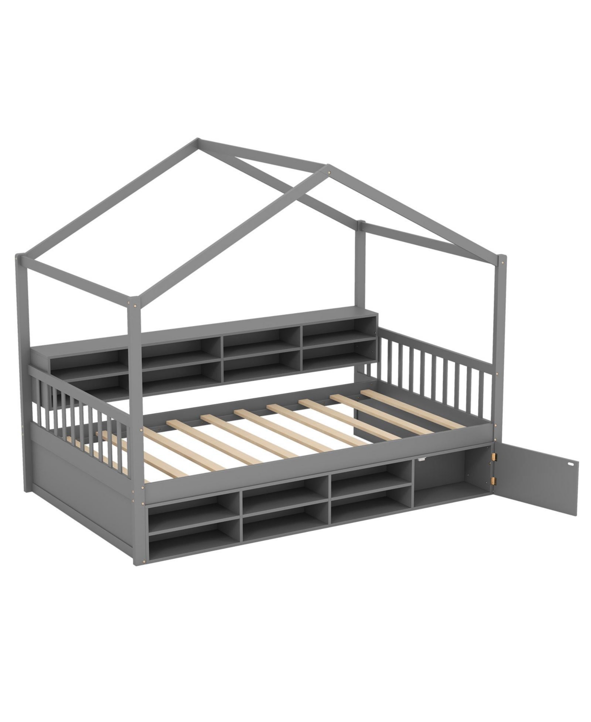 Click here for Kids House Bed with Roof  14 Storage Cubes  and En... prices
