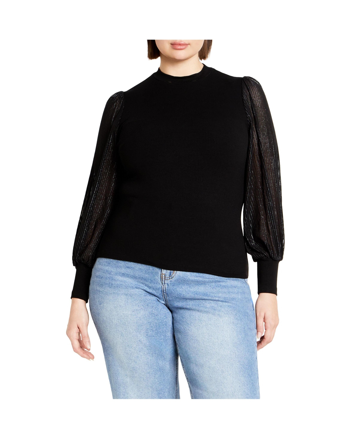 Click here for Plus Size Tarynn Top - Black prices