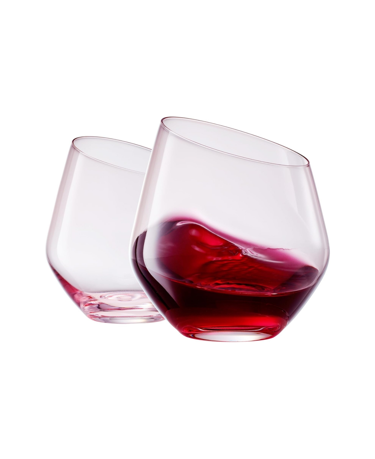 Click here for The Wine Savant Khen Pink Wine Glasses  Set of 2 -... prices