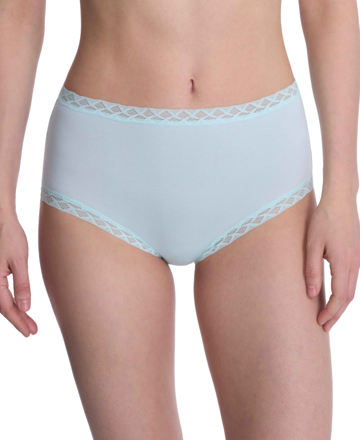 Click here for Natori Bliss Lace-Trim High Rise Cotton Brief 7550... prices