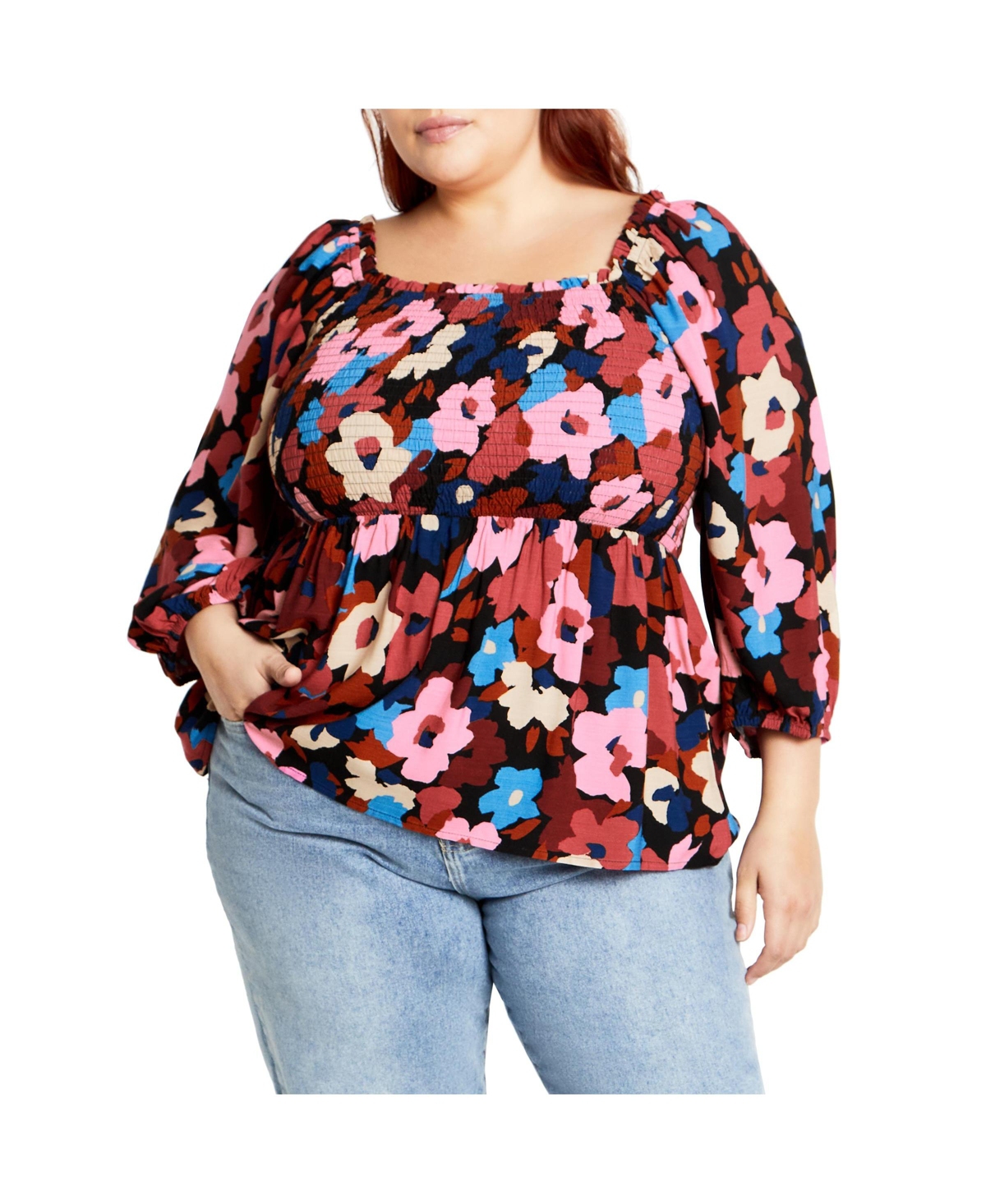 Click here for Plus Size Poppy Print Top - Sugar coated prices