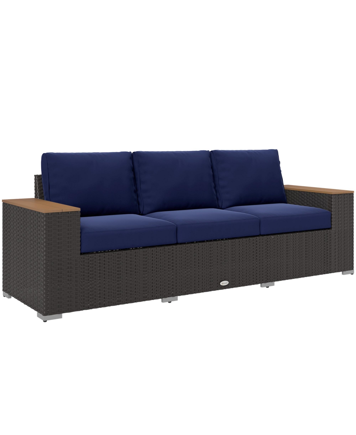 Click here for Outsunny 3-Seater Outdoor Sofa w/ Thick Cushions... prices