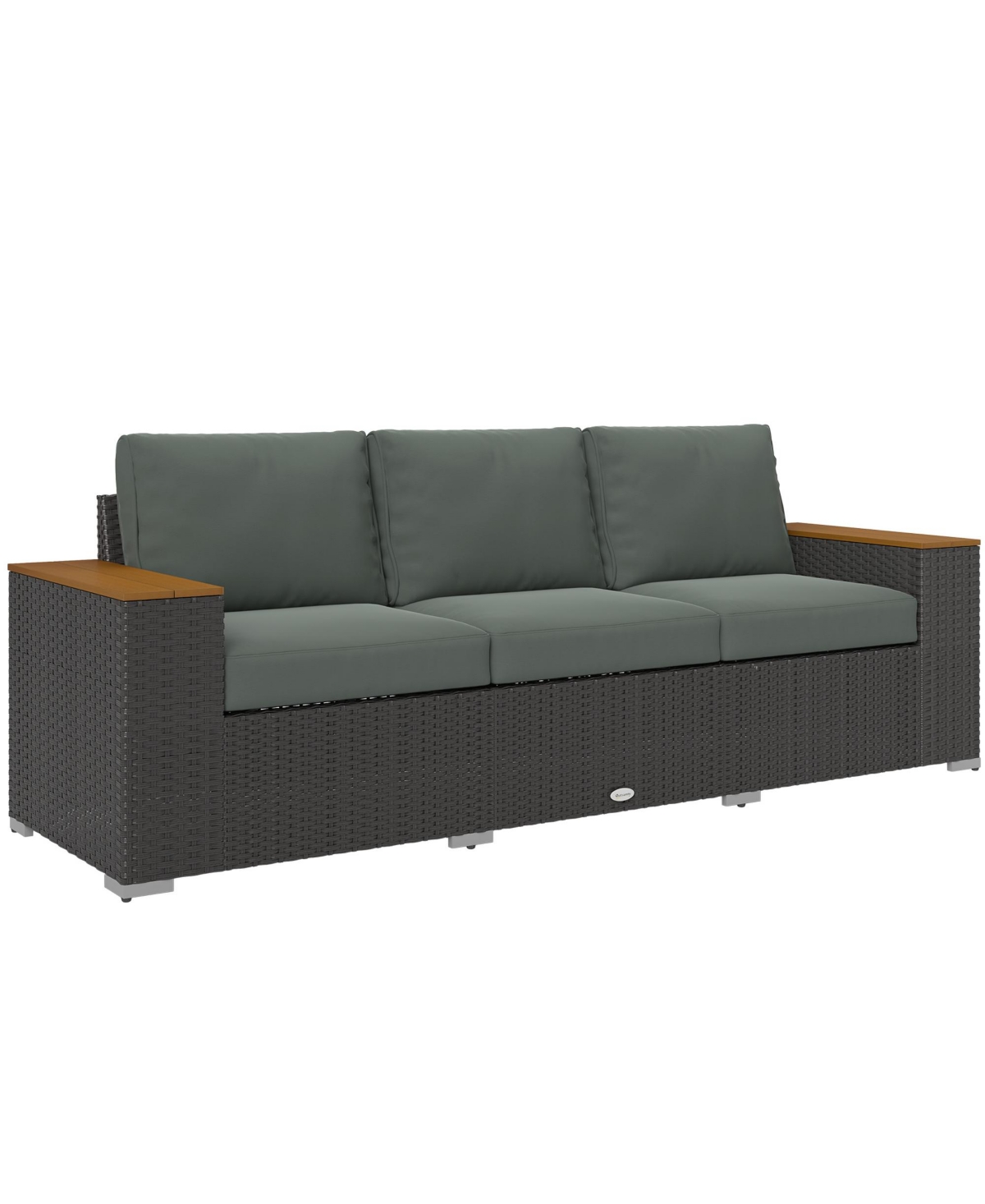 Click here for Outsunny 3-Seater Outdoor Sofa w/ Thick Cushions... prices