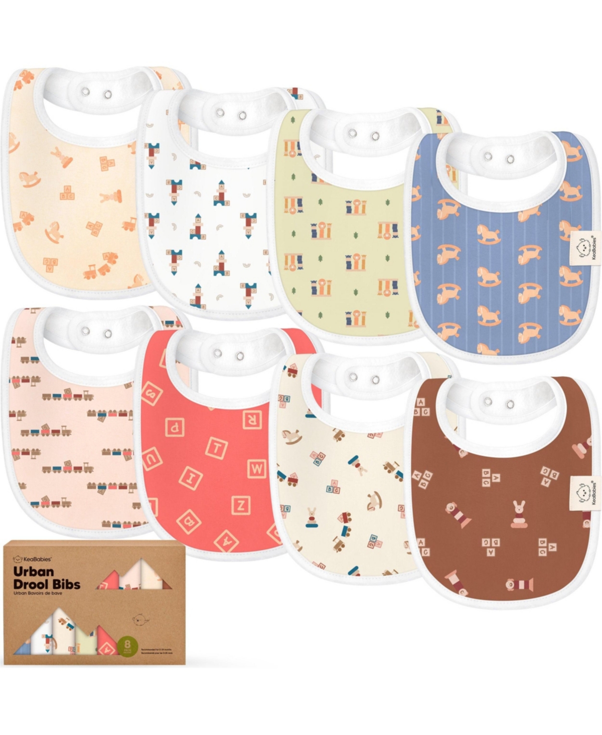 Click here for KeaBabies 8pk Baby Bibs for Boy  Baby Drool Bib fo... prices