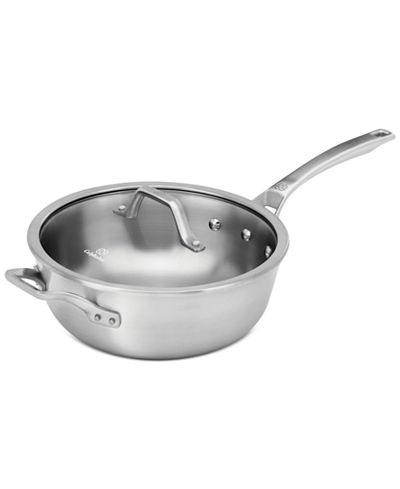 Calphalon Signature Stainless Steel 4 Qt. Chef Pan with Cover ...