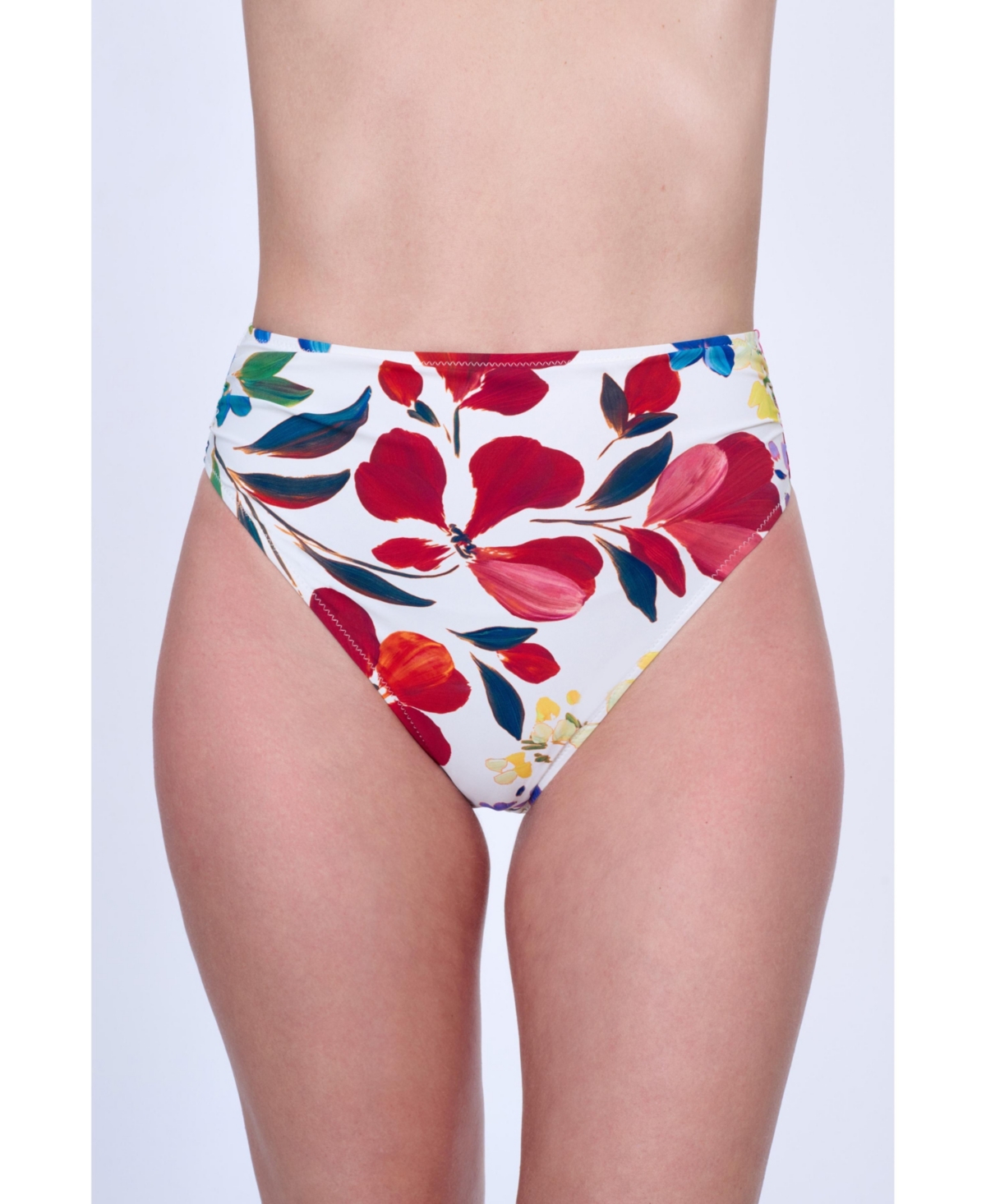 Click here for Garden Dream High Waist Swim Bottom - Off white mu... prices
