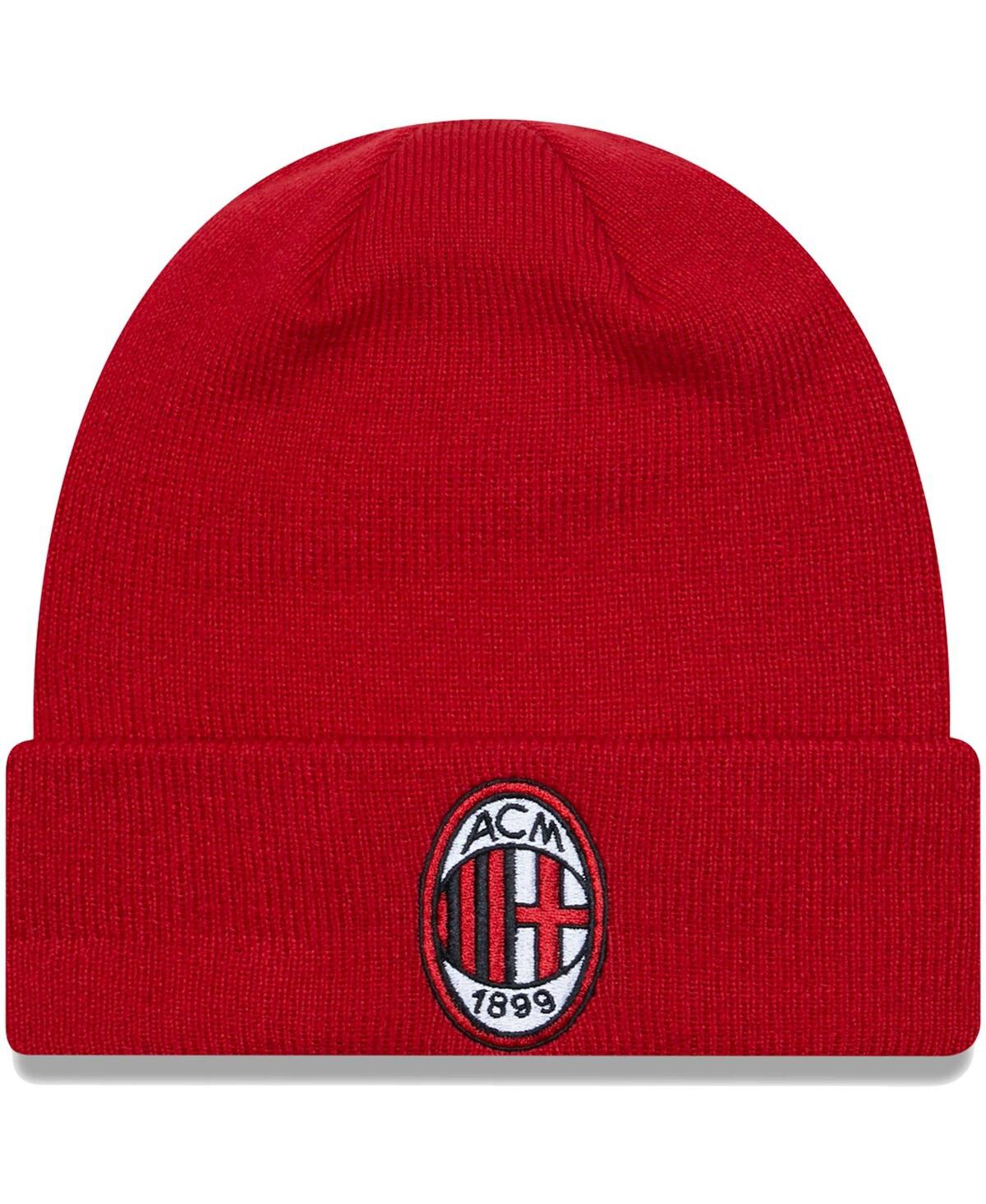 Click here for New Era Mens Red Ac Milan Core Cuffed Knit Hat - R... prices