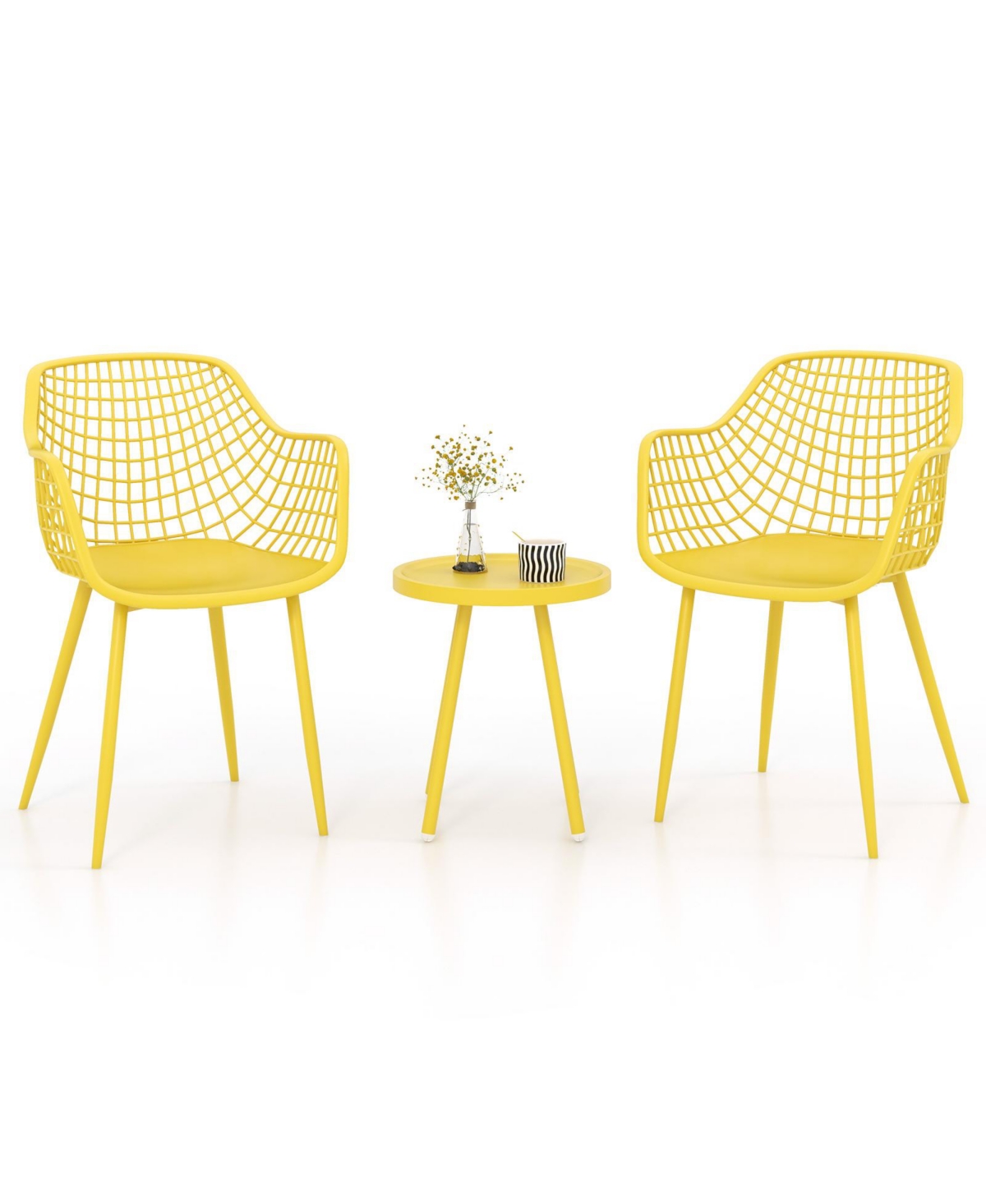 Click here for 3-Piece Patio Chair Set with Pp Seat and Tabletop... prices