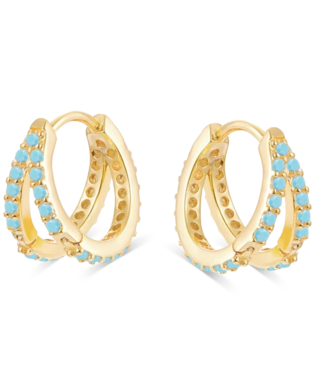 Click here for Ben Oni Wren Cubic Zirconia Huggie Hoop Earrings -... prices