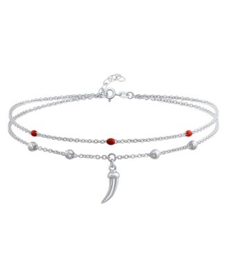 Bling Jewelry Cornicello Horn Chili Pepper Anklet Ankle Charm Bracelet ...