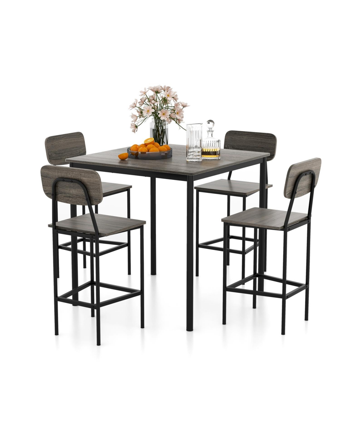 Click here for 5 Pieces Dining Table Set with Counter Height Tabl... prices