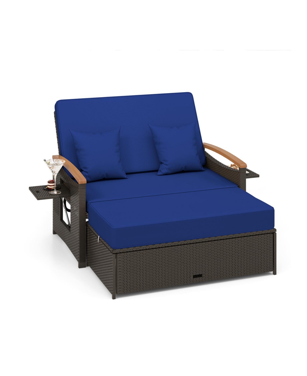 Click here for Outdoor Wicker Daybed with Folding Panels and Stor... prices