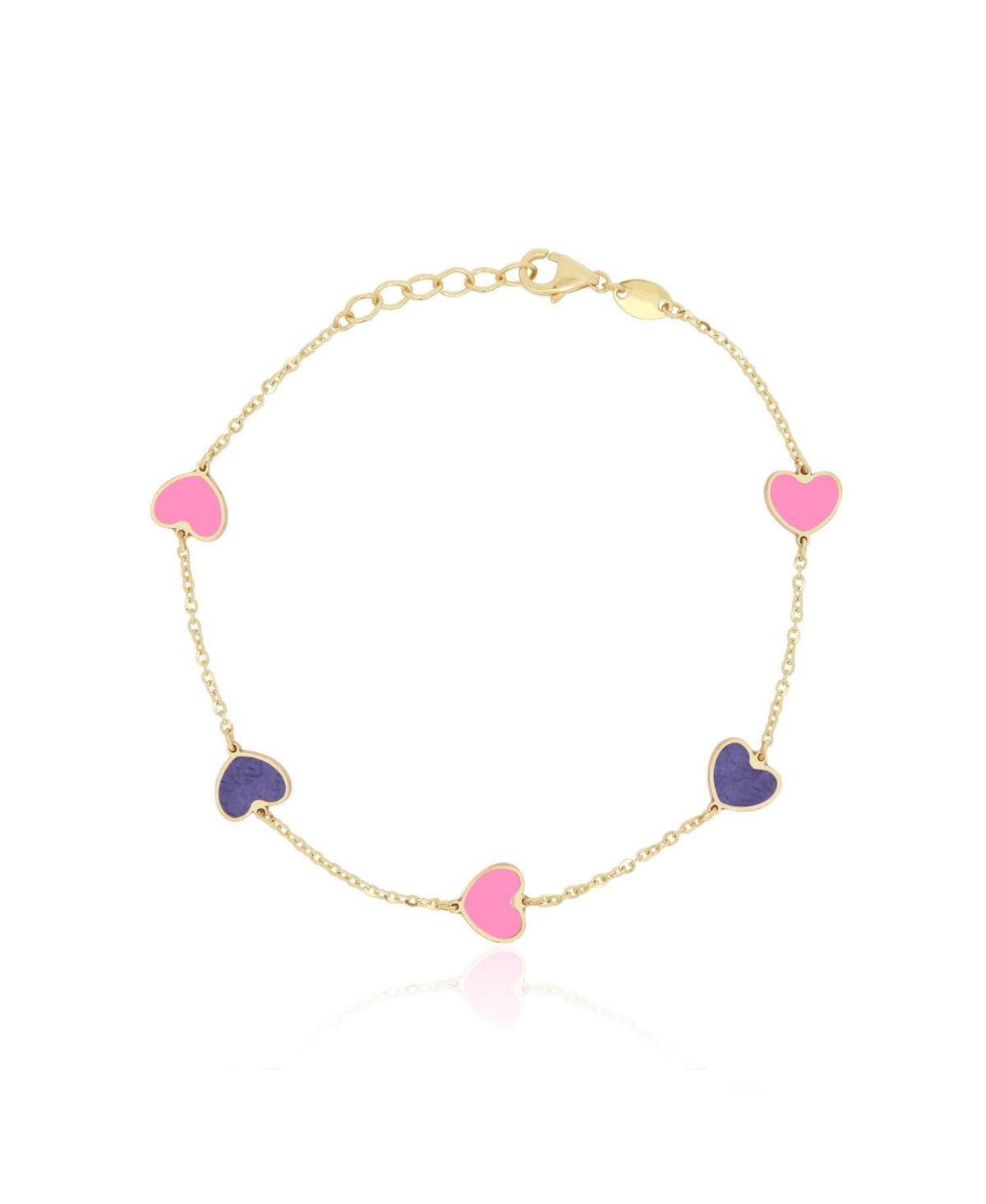 Click here for The Lovery Bubblegum Pink and Amethyst Heart Stati... prices