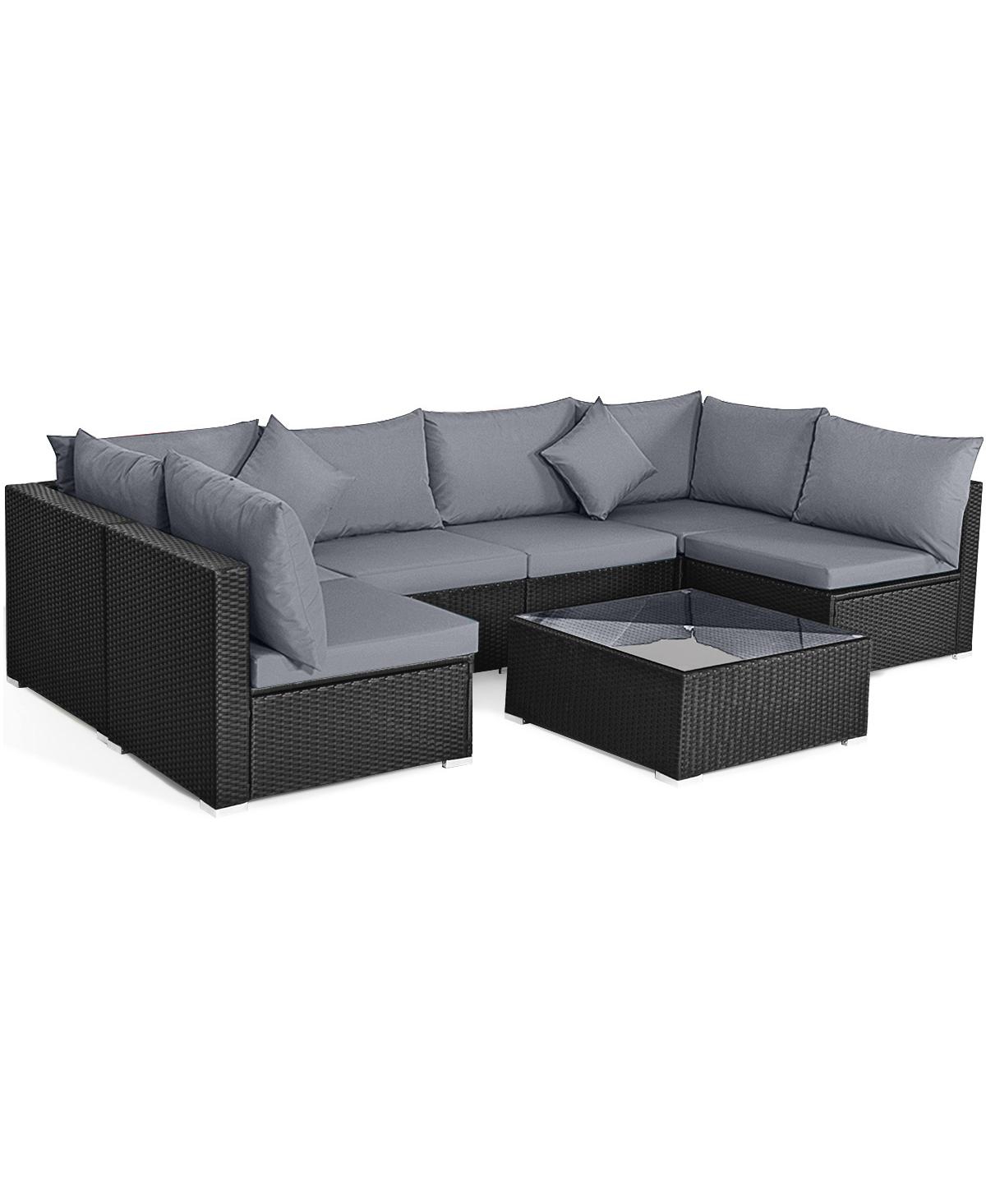 Click here for 7-Piece Sectional Sofa Set for Living Room Comfort... prices