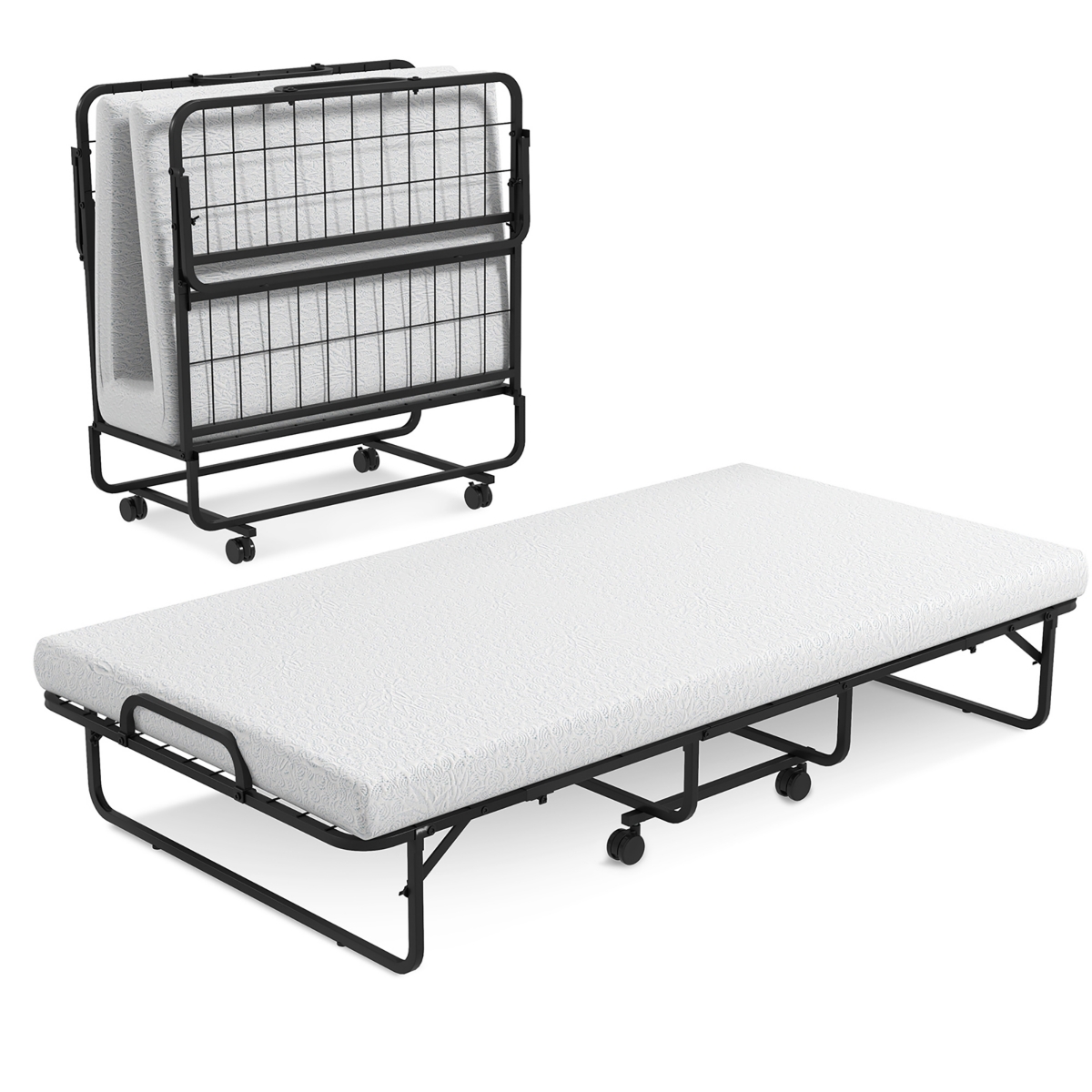 Click here for Heavy Duty Foldable Bed Metal Guest Bed Daybed wit... prices