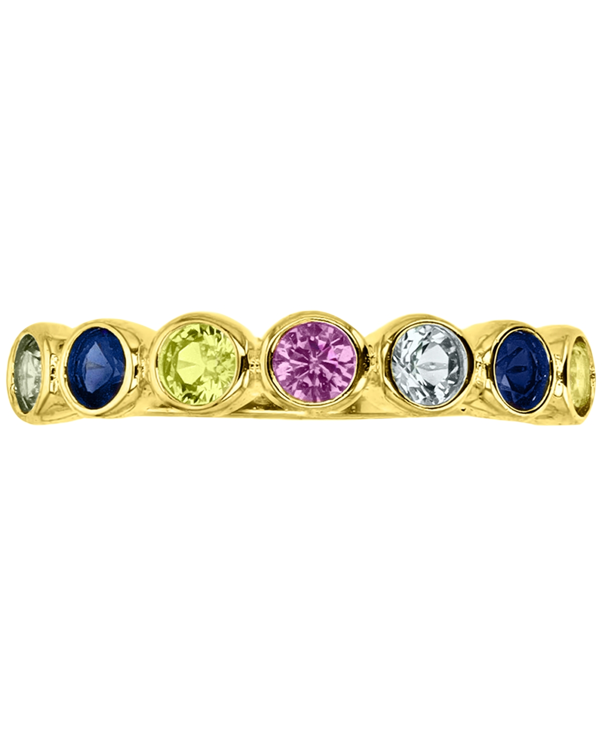 Click here for Lab-Created Blue Sapphire Stack Ring (1-1/2 ct. t.... prices