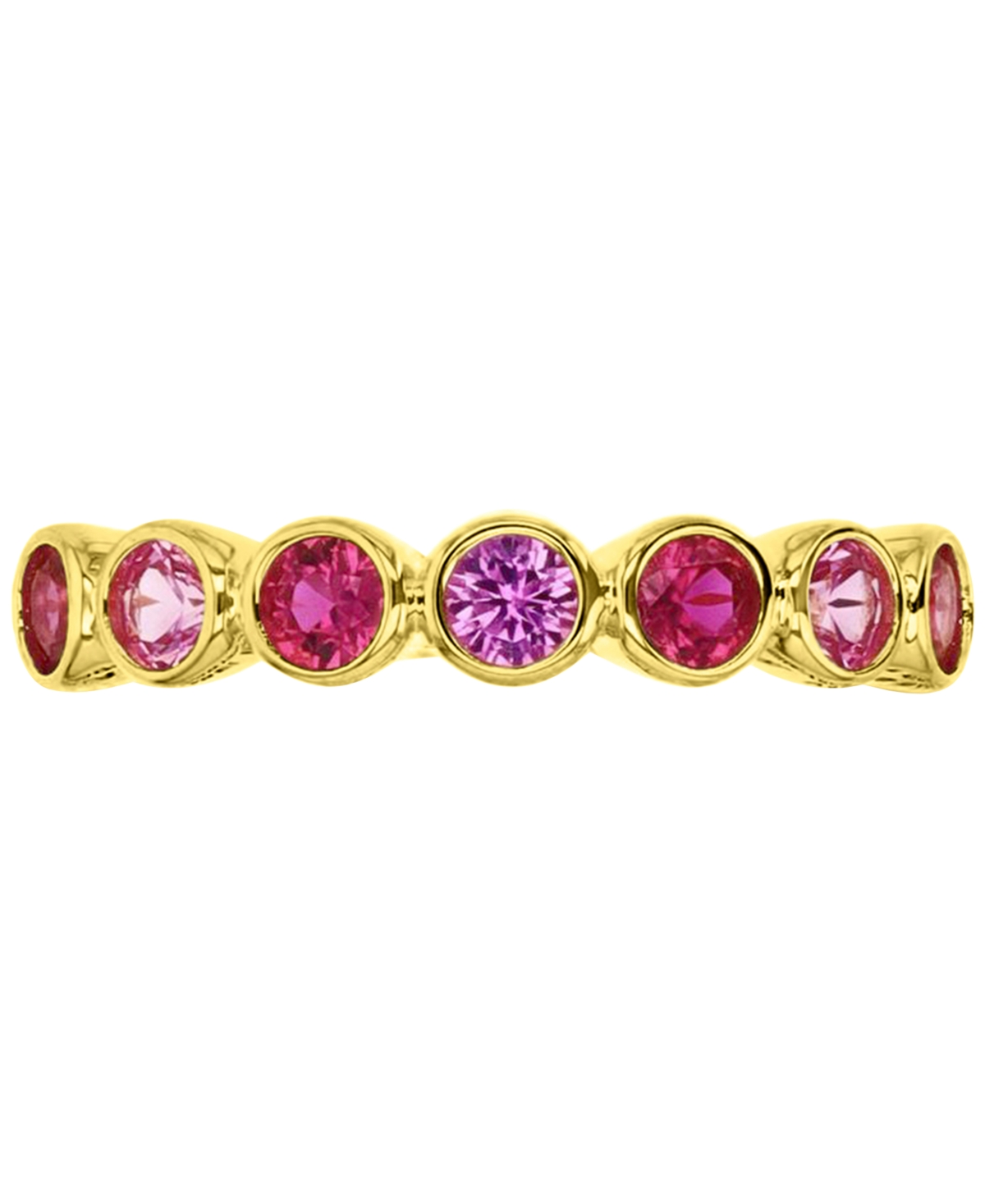 Click here for Lab-Created Blue Sapphire Stack Ring (1-1/2 ct. t.... prices