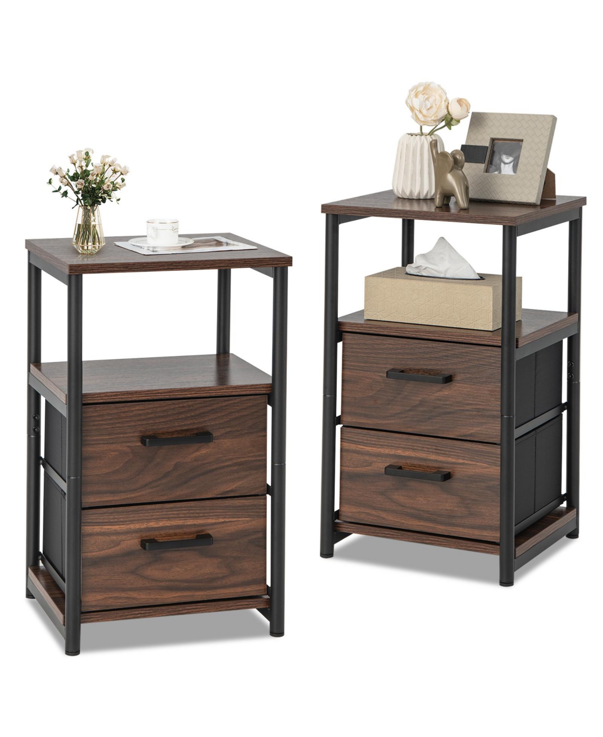 Click here for Set of 2 Bedside Tables with Removable Drawers for... prices