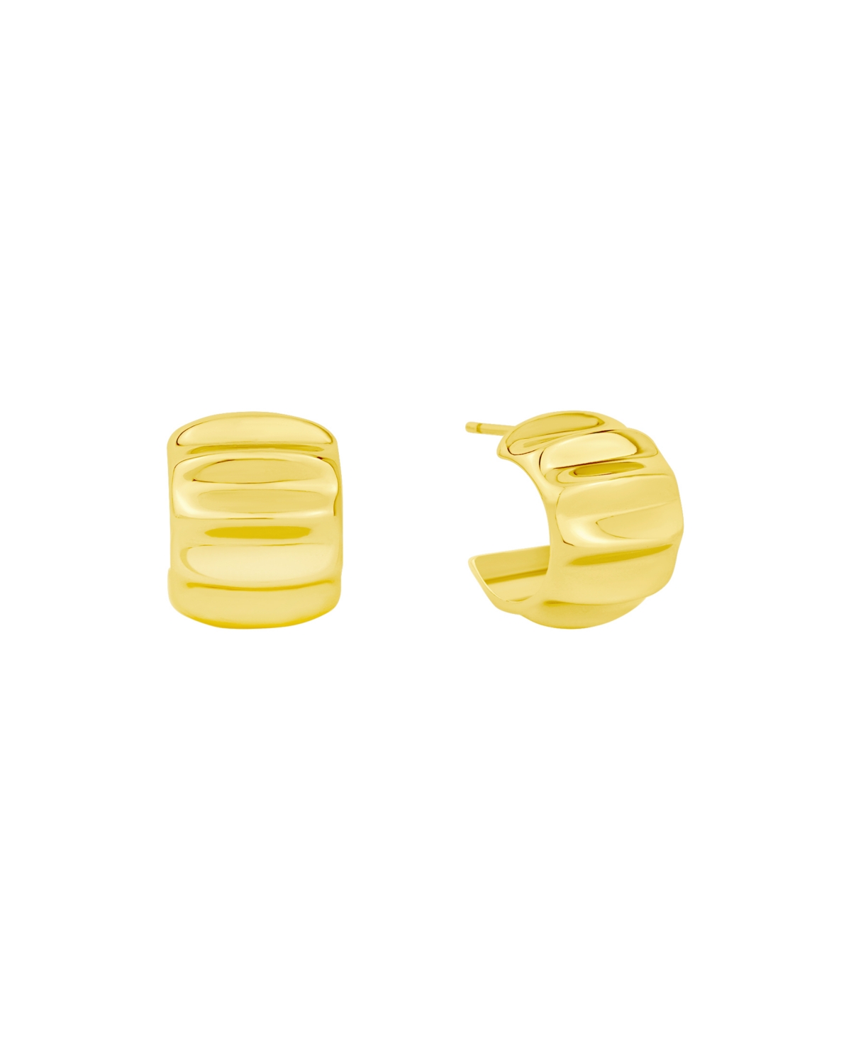 Click here for And Now This Puff Double Row Hoop Earrings - Gold prices