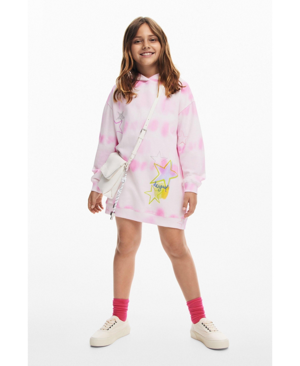 Click here for Desigual Girls Girlss Tie-Dye Sweatshirt Dress - L... prices
