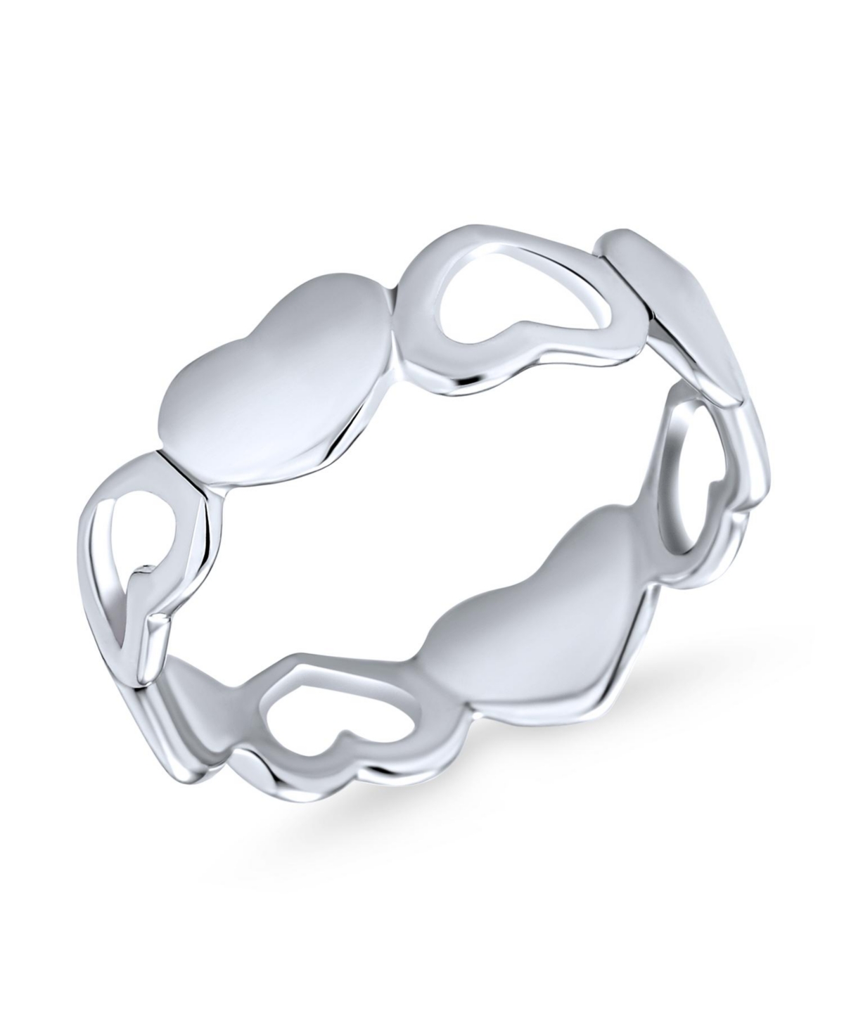 Click here for Bling Jewelry Silver Ring: Bff Friendship Open Hea... prices