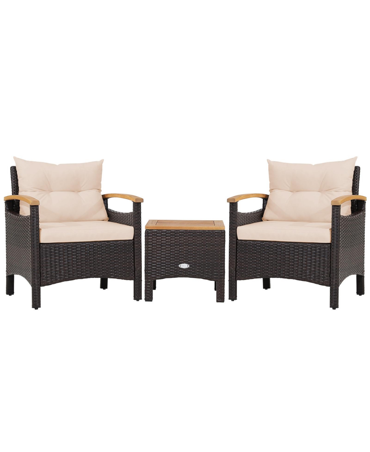 Click here for 3 Pieces Patio Rattan Furniture Set with Removable... prices