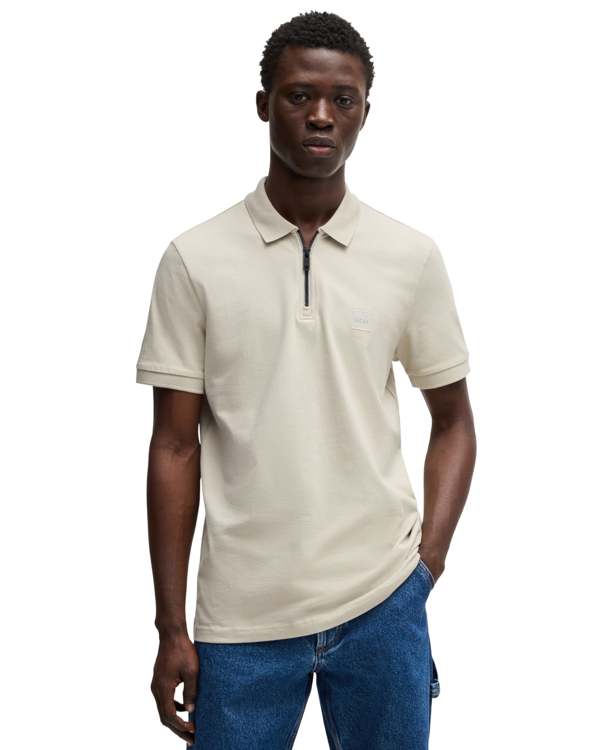 Click here for Boss by Hugo Boss Mens Stretch-Cotton Pique Slim-F... prices