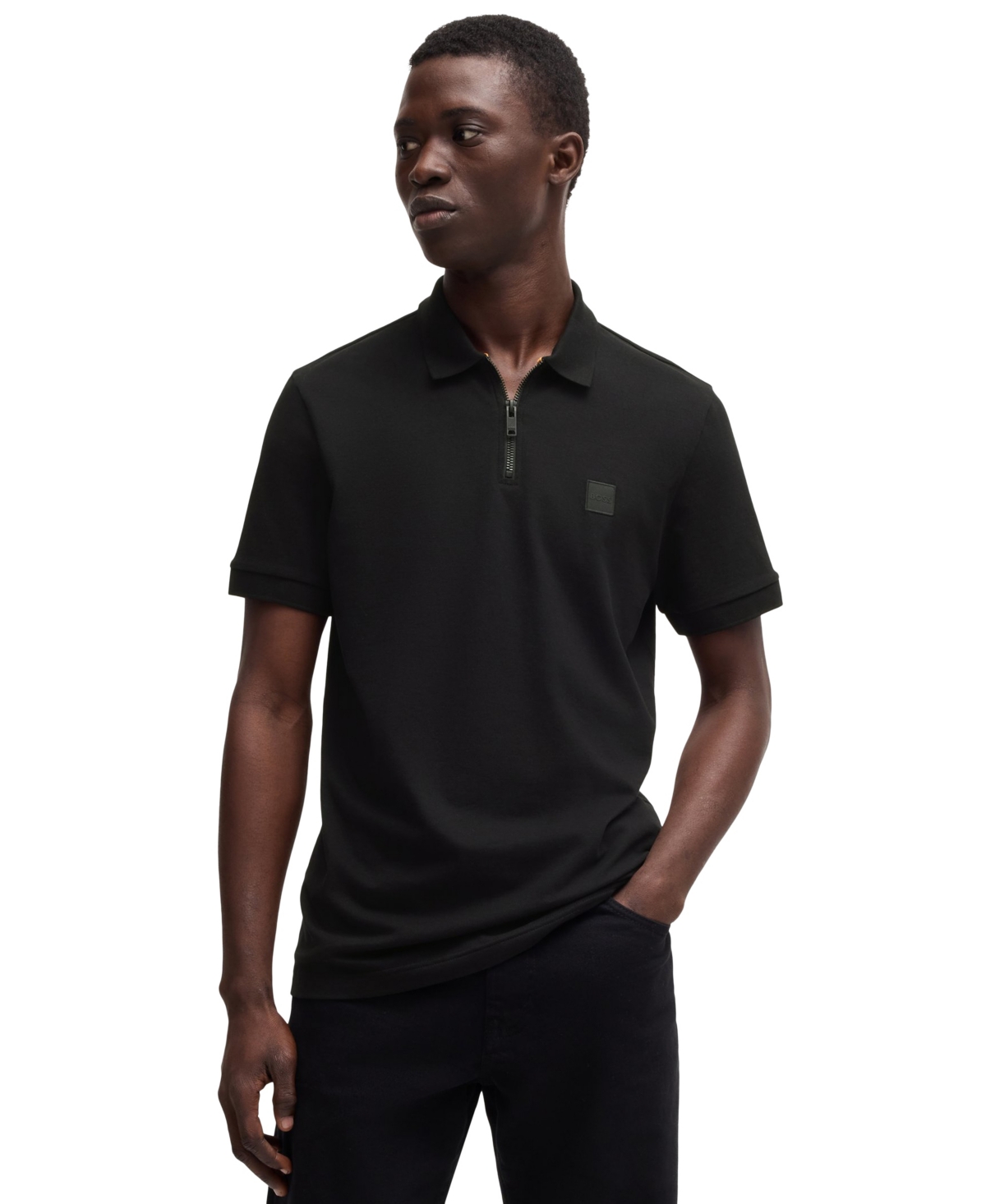 Click here for Boss by Hugo Boss Mens Stretch-Cotton Pique Slim-F... prices