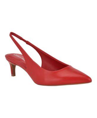 Calvin Klein Women s Dainty Kitten Heel Slingback Pumps Macy s