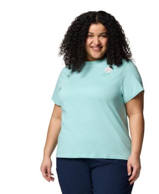 Columbia Plus Size Rolling Bend Graphic Short Sleeve Top - Macy's