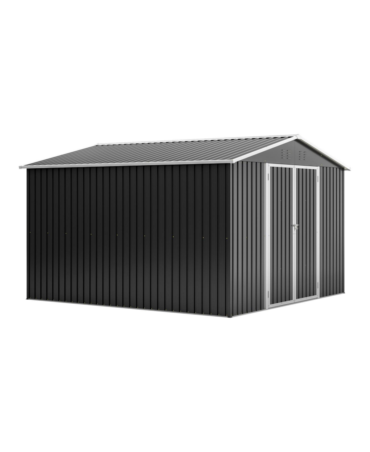 Click here for Streamdale 10x10 Ft Outdoor Metal Storage Shed wit... prices