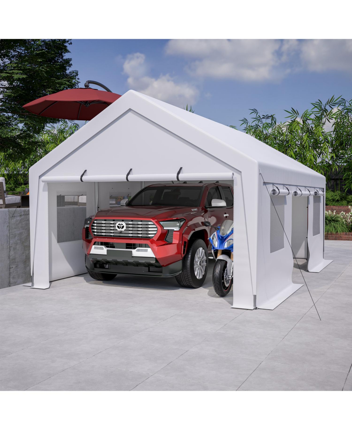 Click here for Streamdale 13x20 Heavy Duty Steel Carport Storage... prices