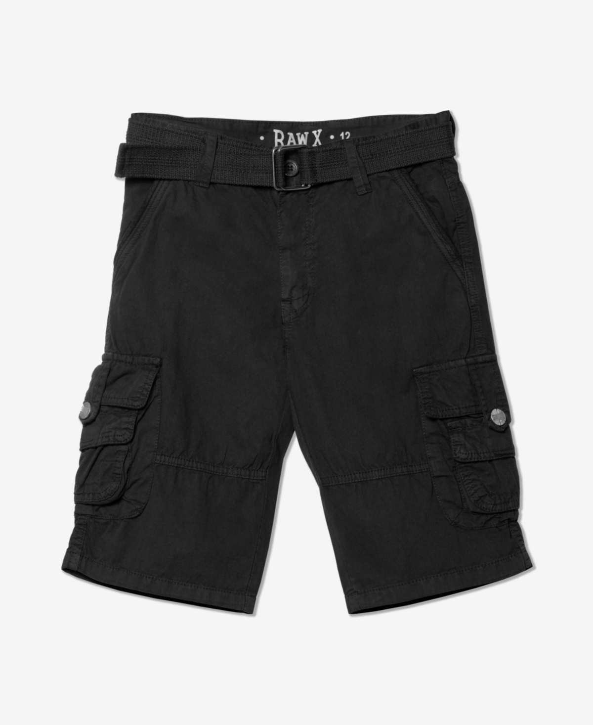 Click here for Boys Belted Twill Cargo Shorts  8-18 - Black prices