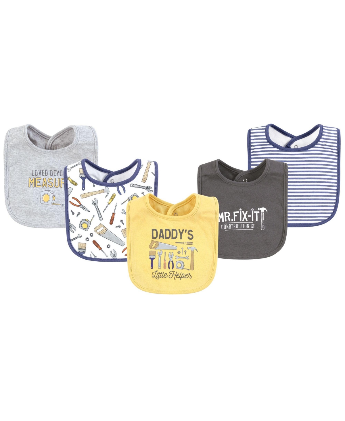 Click here for Hudson Baby Boys 5Pk Interlock Bibs - Construction... prices