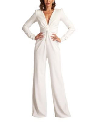 Tadashi Shoji Bates Twist-Front Jumpsuit - Macy's