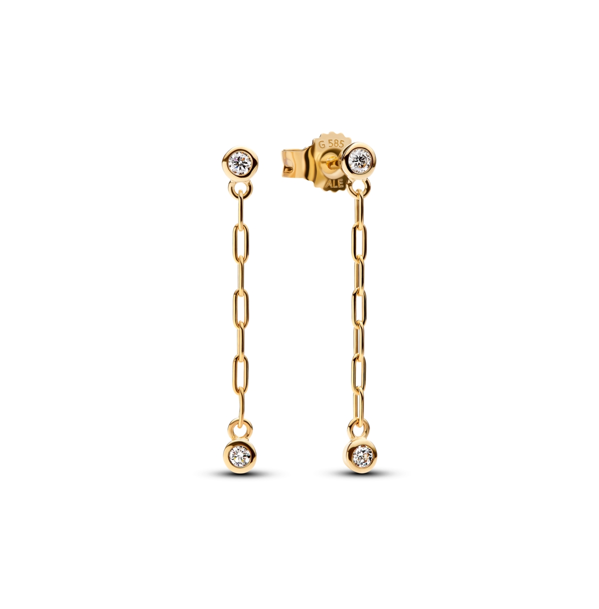 Click here for Pandora Era Bezel Lab-Grown Diamond Paperclip Chai... prices