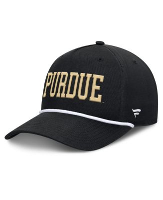 Fanatics Men's Black Purdue Boilermakers Foul Ball Rope Adjustable Hat ...