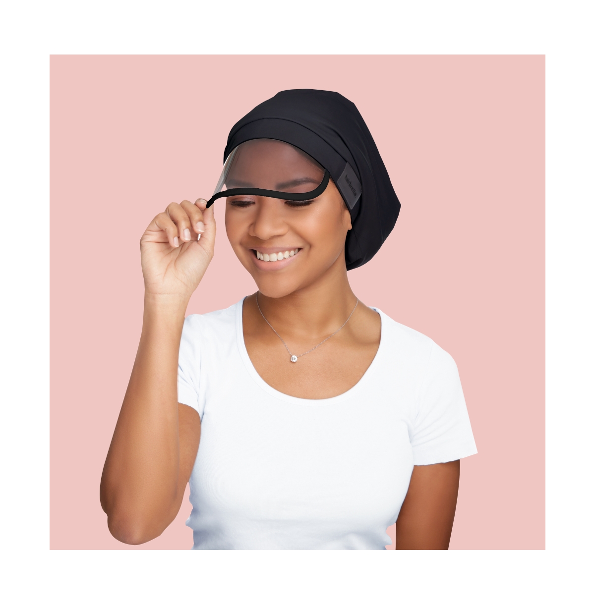 Click here for Hairbrella Classic Satin-Lined Rain Cap - Black prices