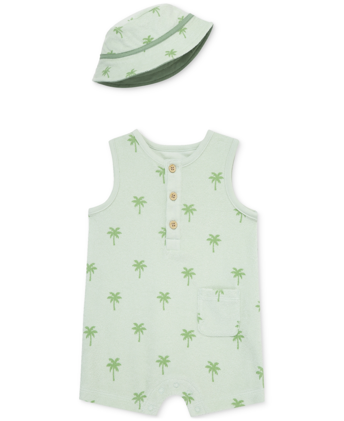 Click here for Little Me Baby Boys 2-Pc. Romper & Bucket Hat Set... prices