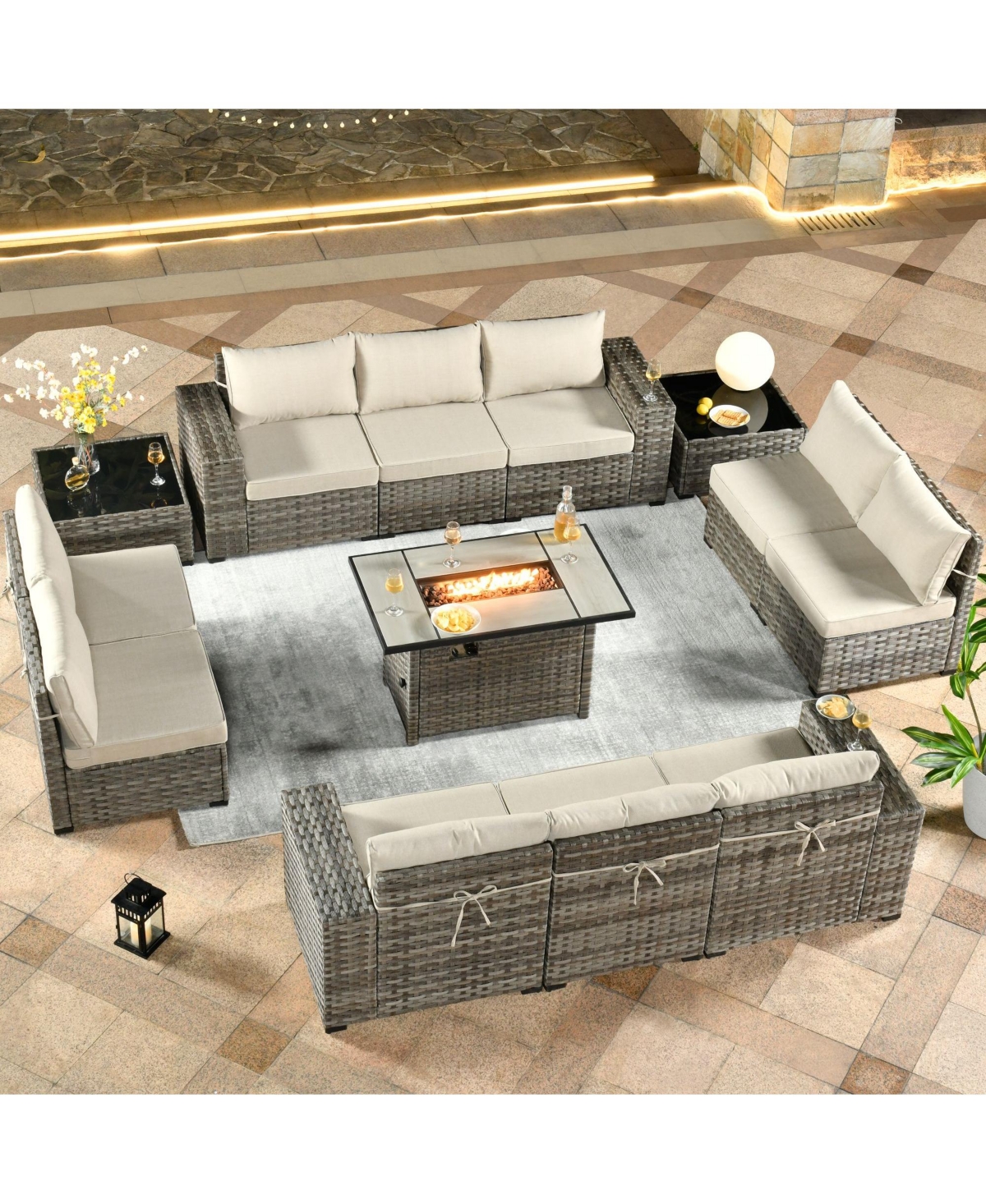 Click here for Xizzi 13 Pieces Patio Furniture Set Outdoor Sectio... prices
