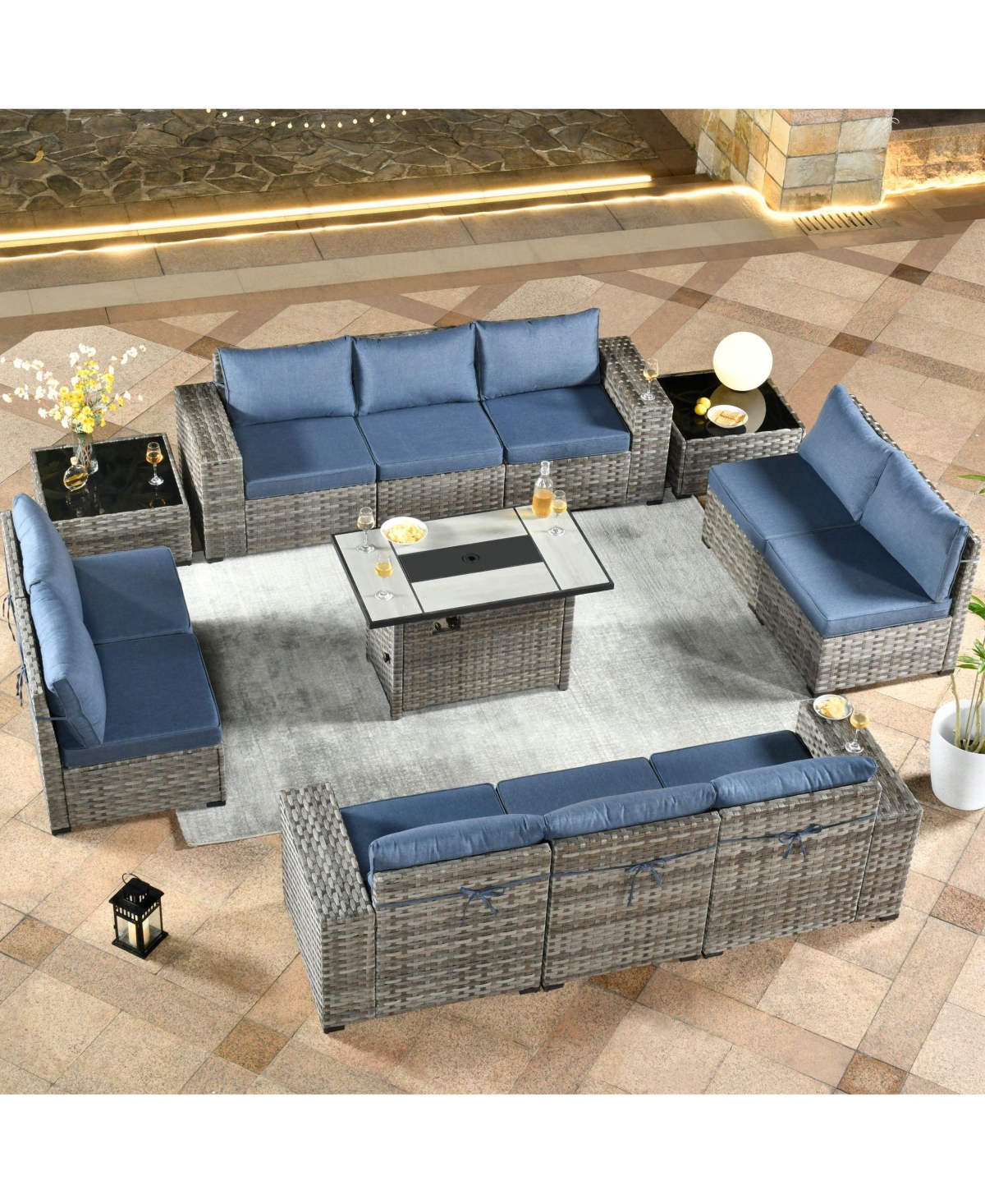 Click here for Xizzi 13 Pieces Patio Furniture Set Outdoor Sectio... prices