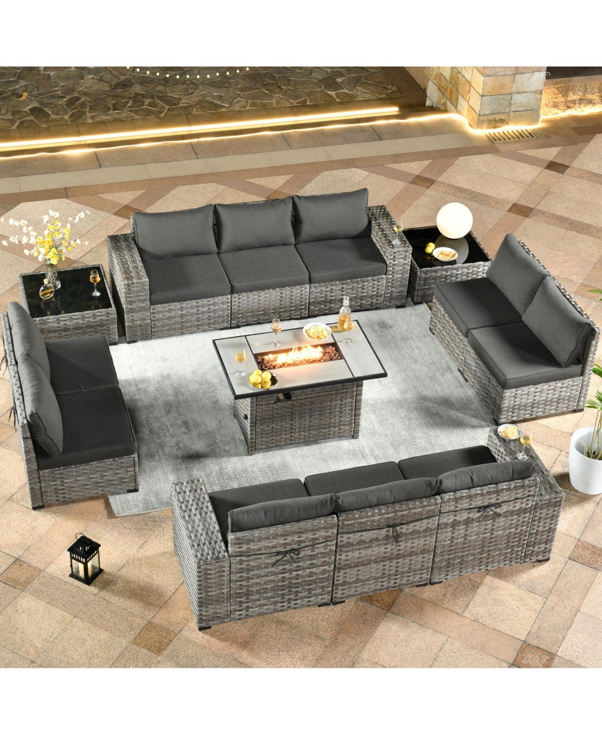 Click here for Xizzi 13 Pieces Patio Furniture Set Outdoor Sectio... prices