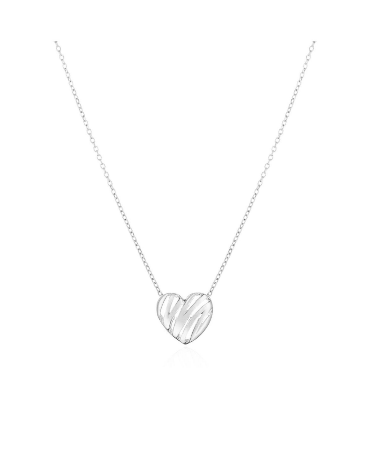 Click here for The Lovery Scribble Heart Necklace 14K White Gold... prices
