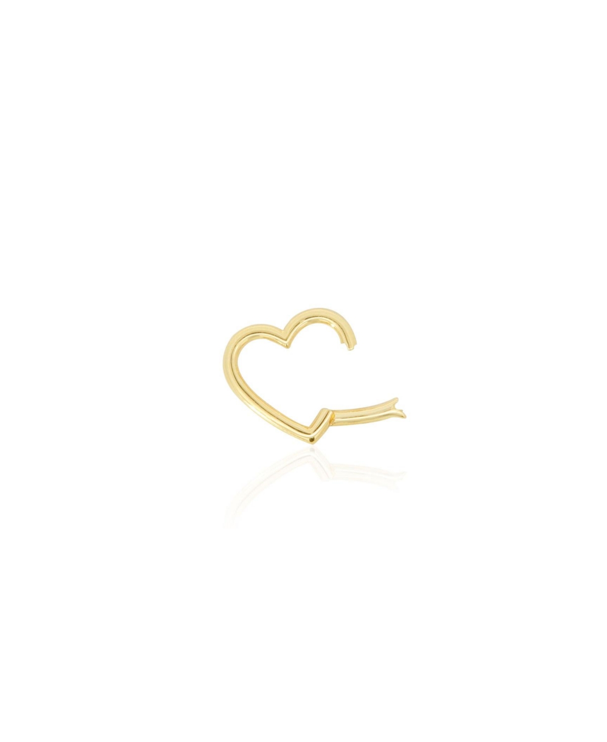 Click here for The Lovery Gold Heart Charm Holder 14K Gold - Gold prices
