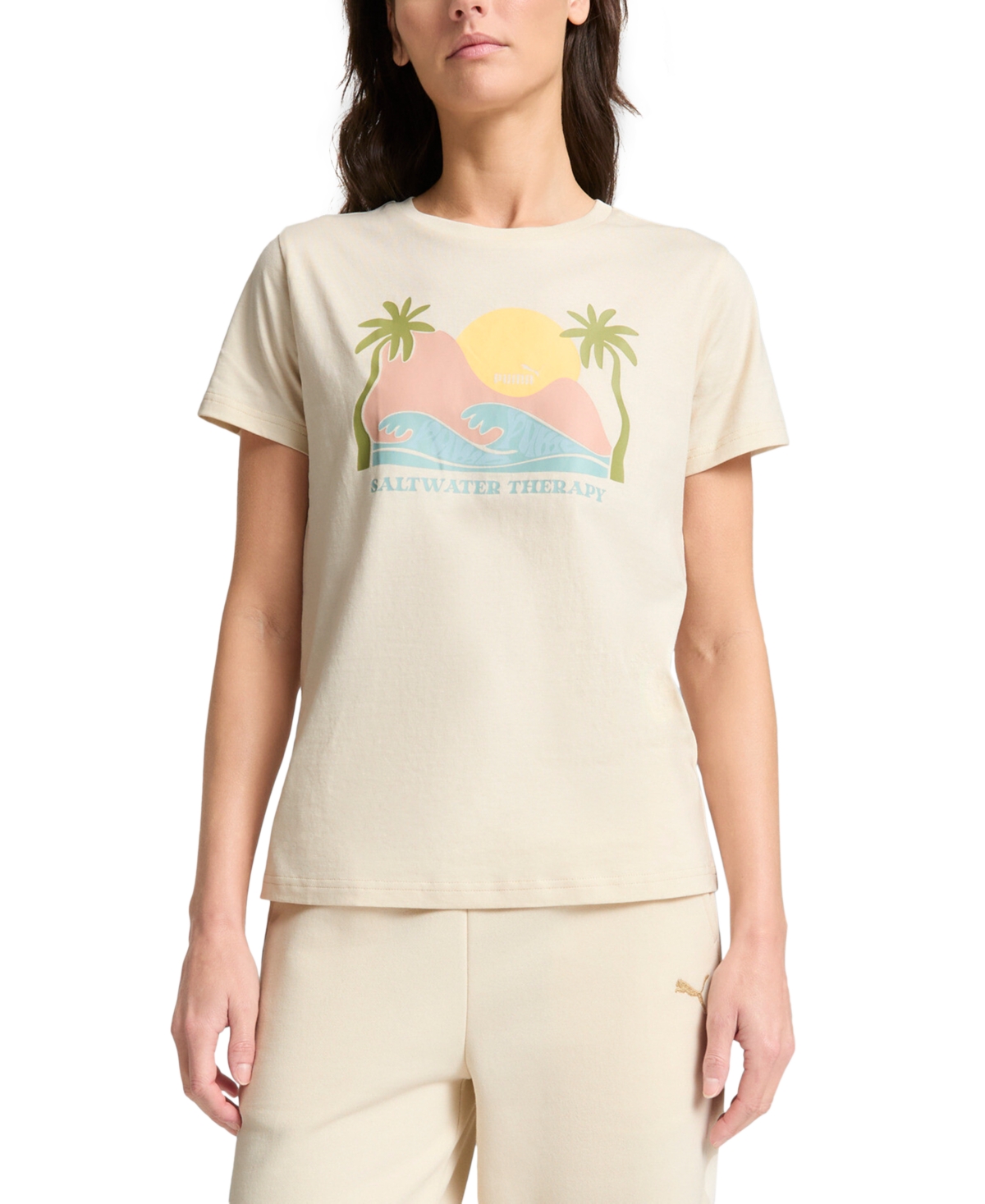 Click here for Puma Womens Cotton Wellness Graphic-Print Crewneck... prices