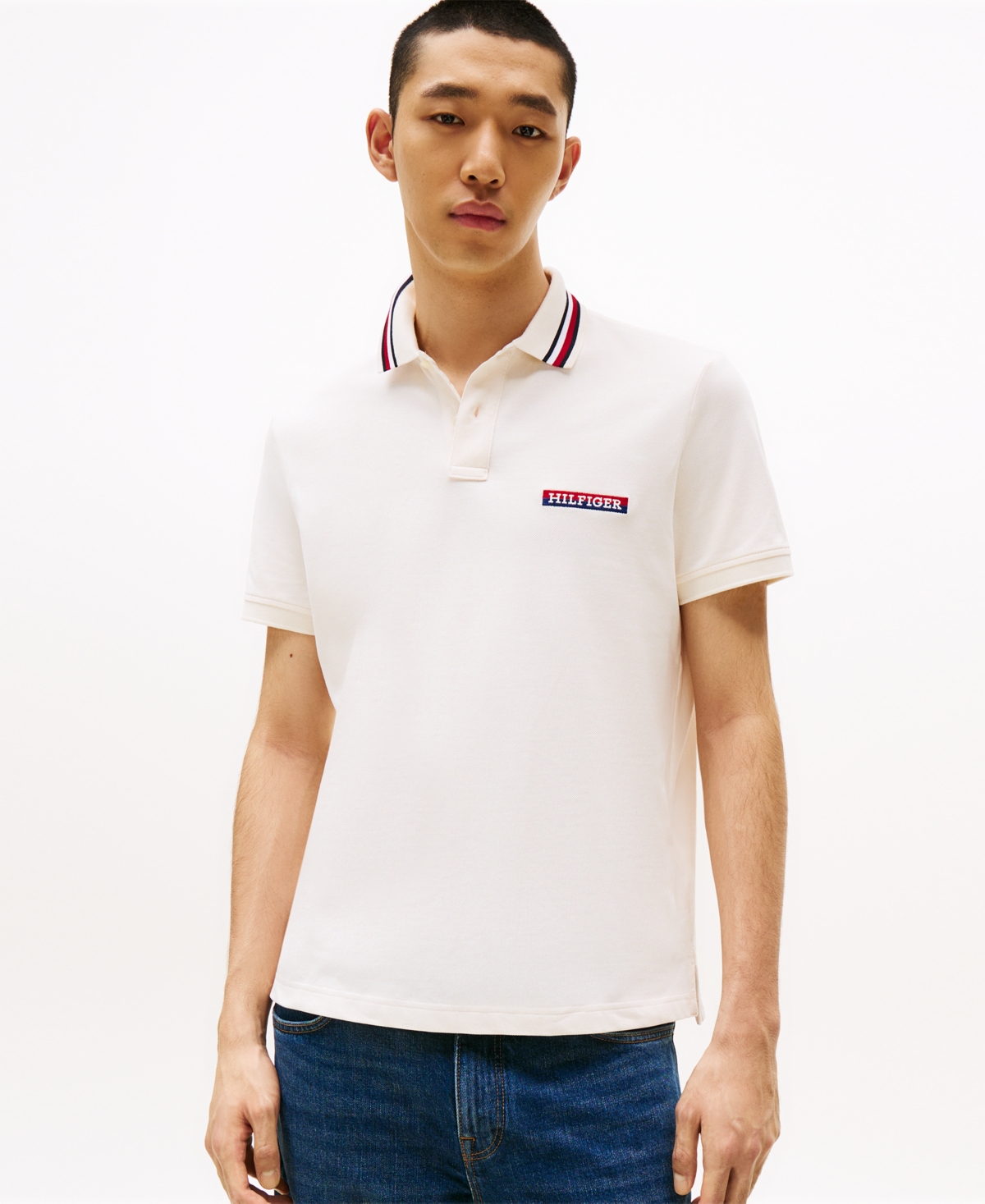 Click here for Tommy Hilfiger Mens Tipped Regular Fit Polo Shirt... prices