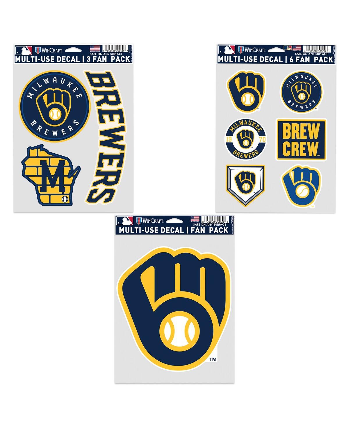 Click here for Wincraft Milwaukee Brewers 3-Pack Fan Decal Set prices
