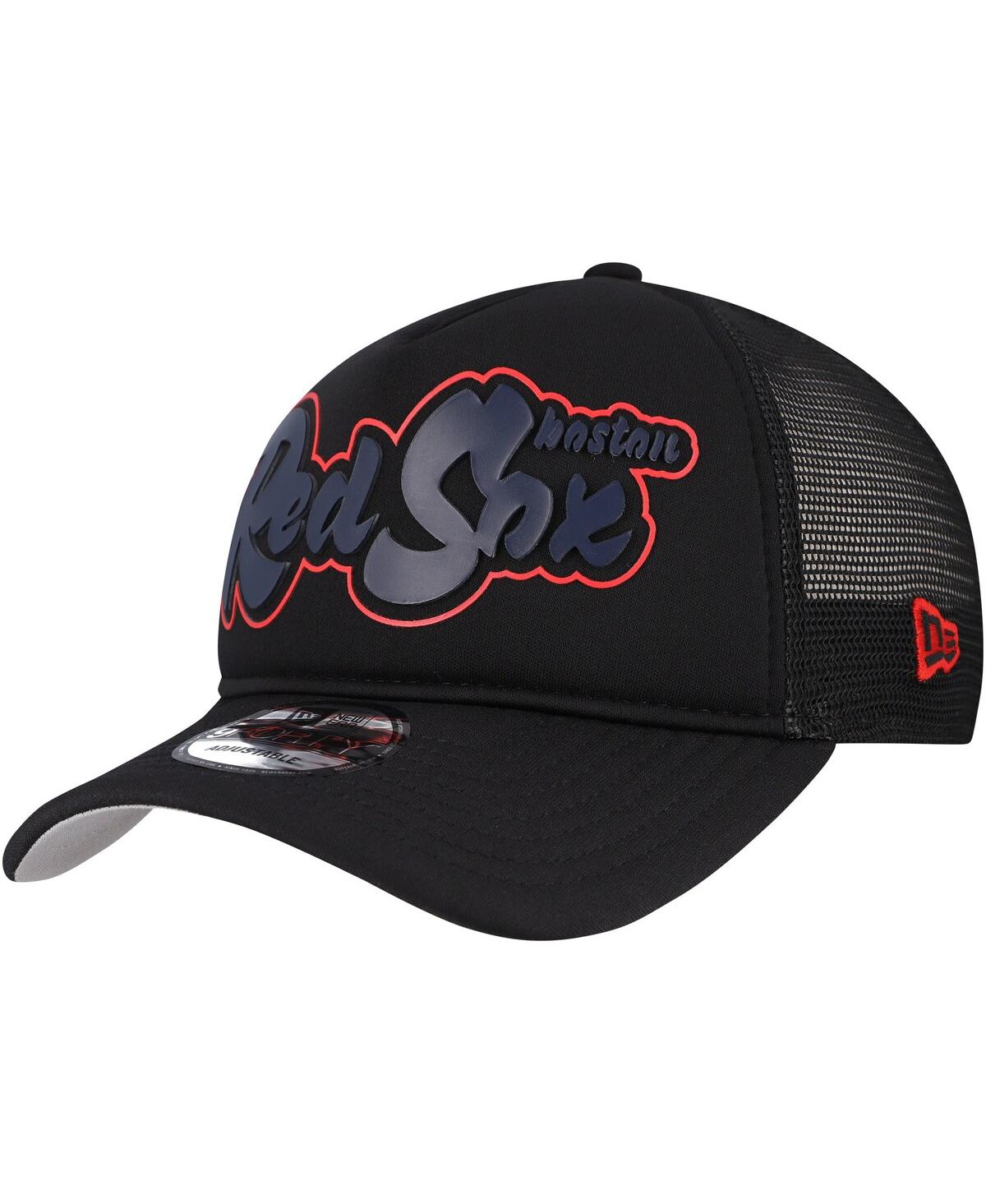Click here for New Era Mens Black Boston Red Sox Retro Bold A-Fra... prices