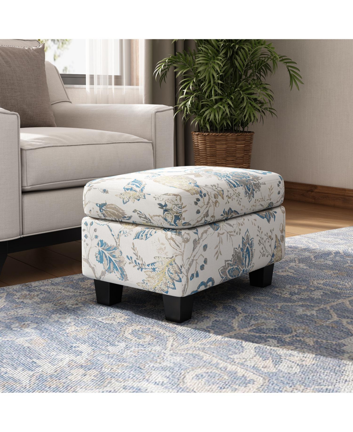 Click here for Streamdale Springfield Upholstered Ottoman  Beige&... prices