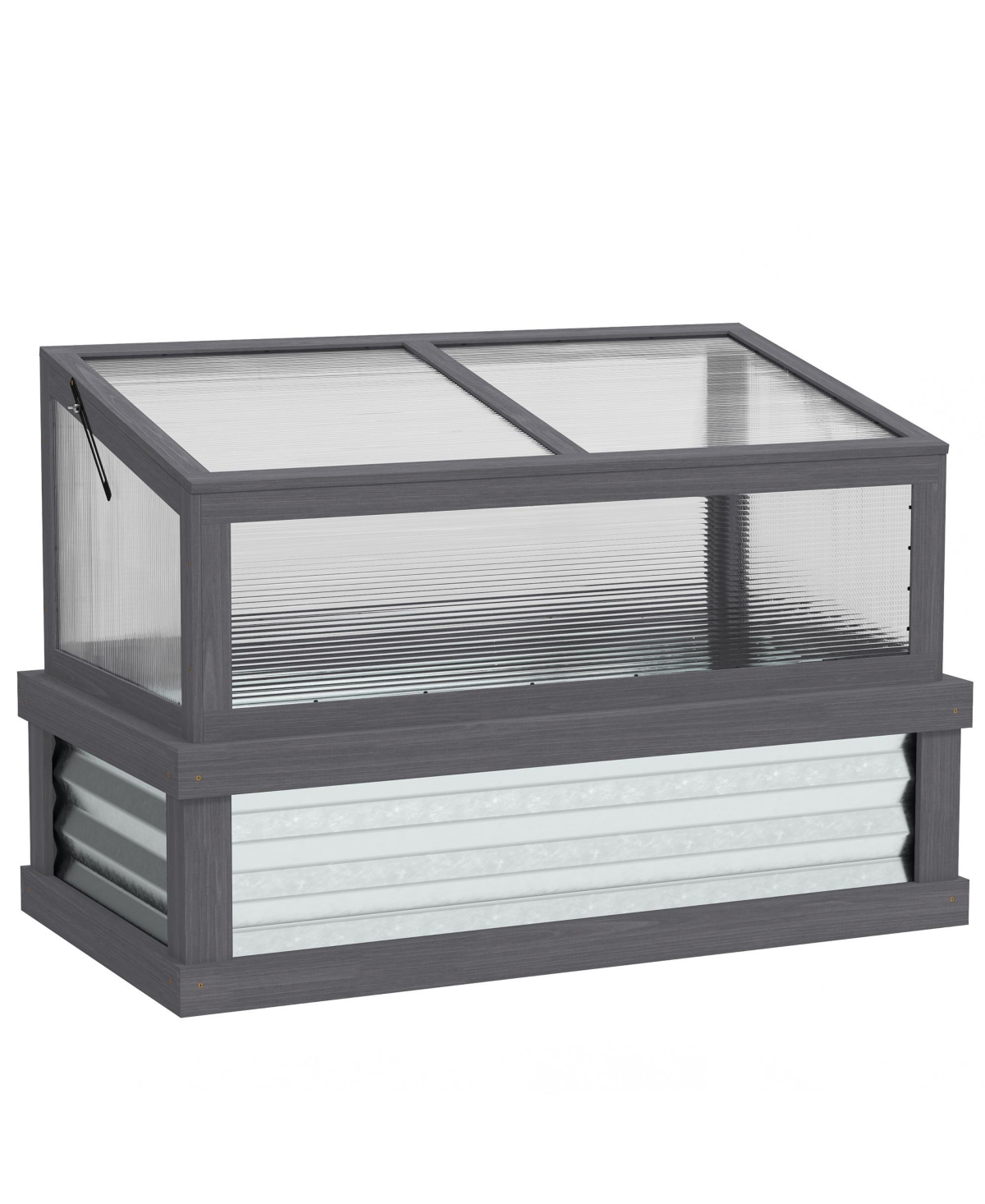 Click here for Outsunny Raised Garden Bed with Wooden Cold Frame... prices